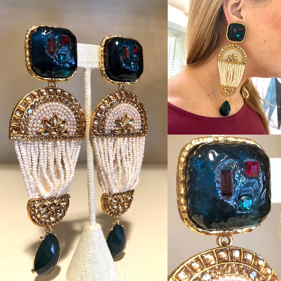 Molten Emerald Pearl Swag – Stephanie Lake Design